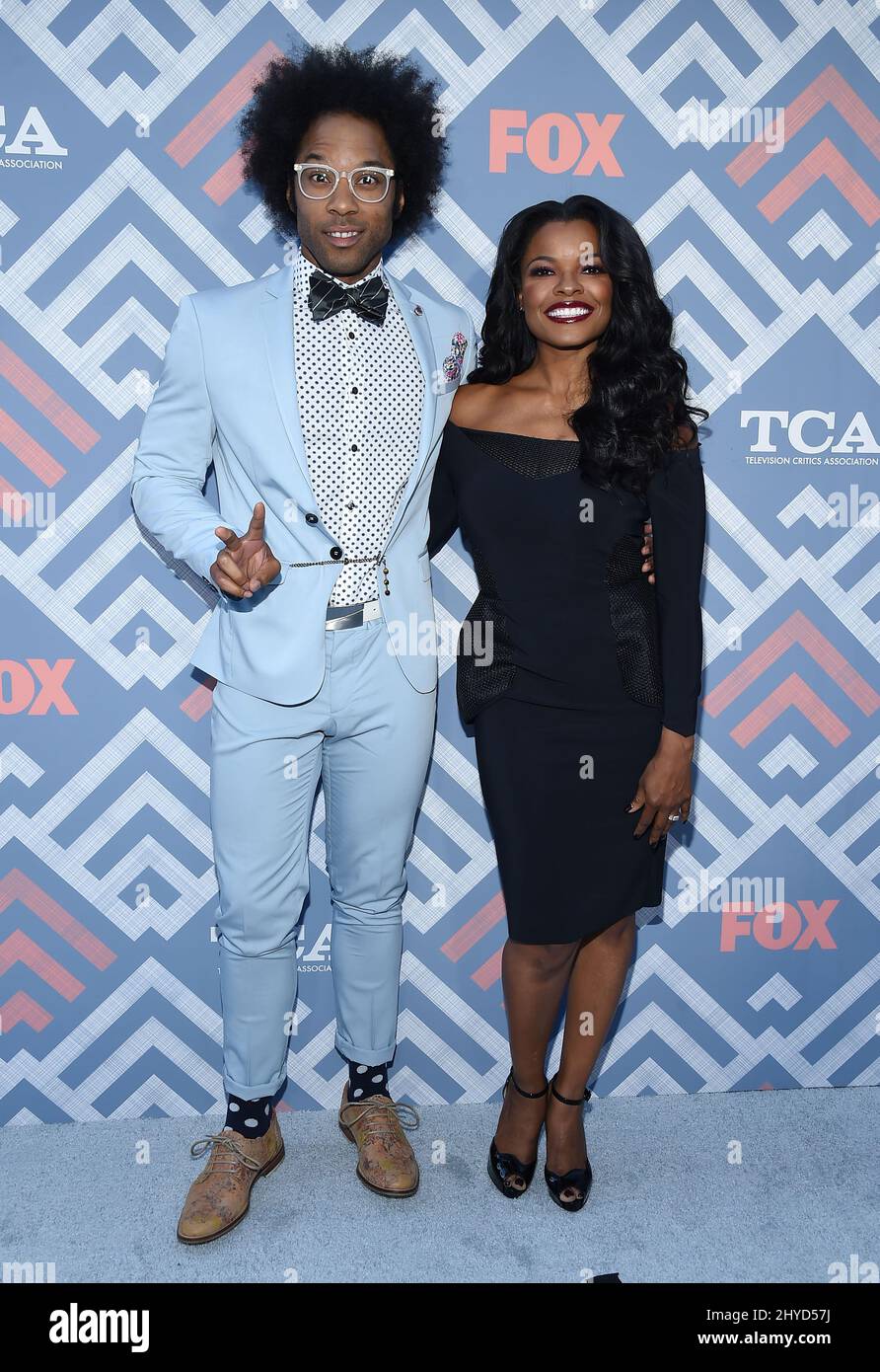 Johnathan Fernandez and Keesha Sharp attending the FOX TCA After Party ...