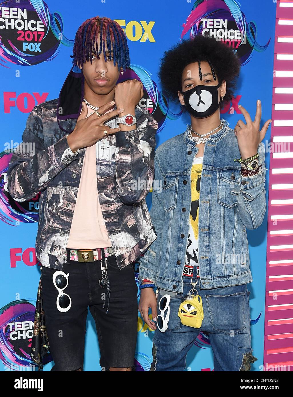 Ayo & Teo attending the 2017 Teen Choice Awards held at The Galen ...