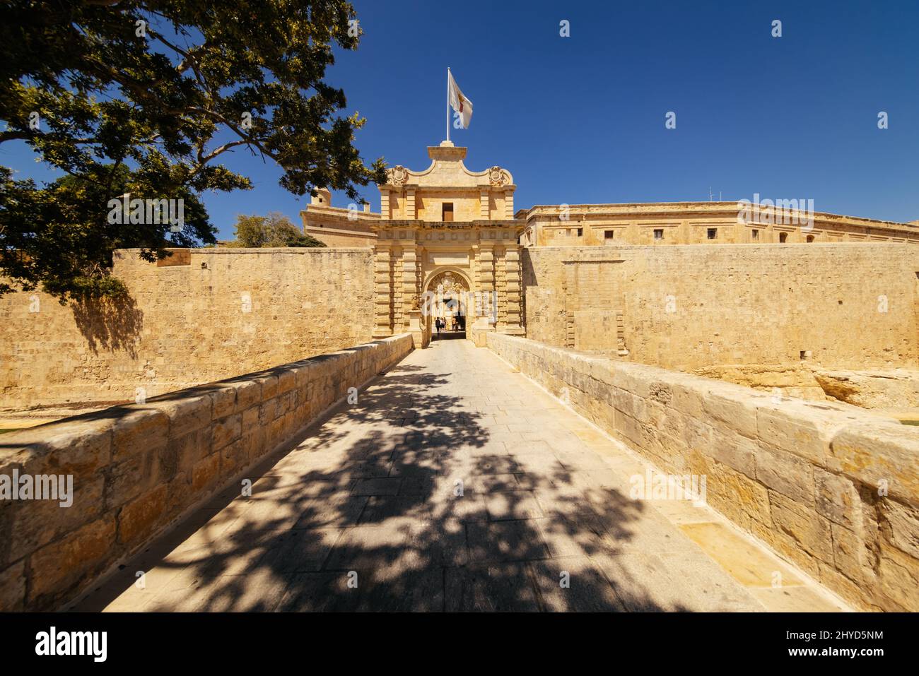 Entrance of a castle in Malta Stock Photo - Alamy