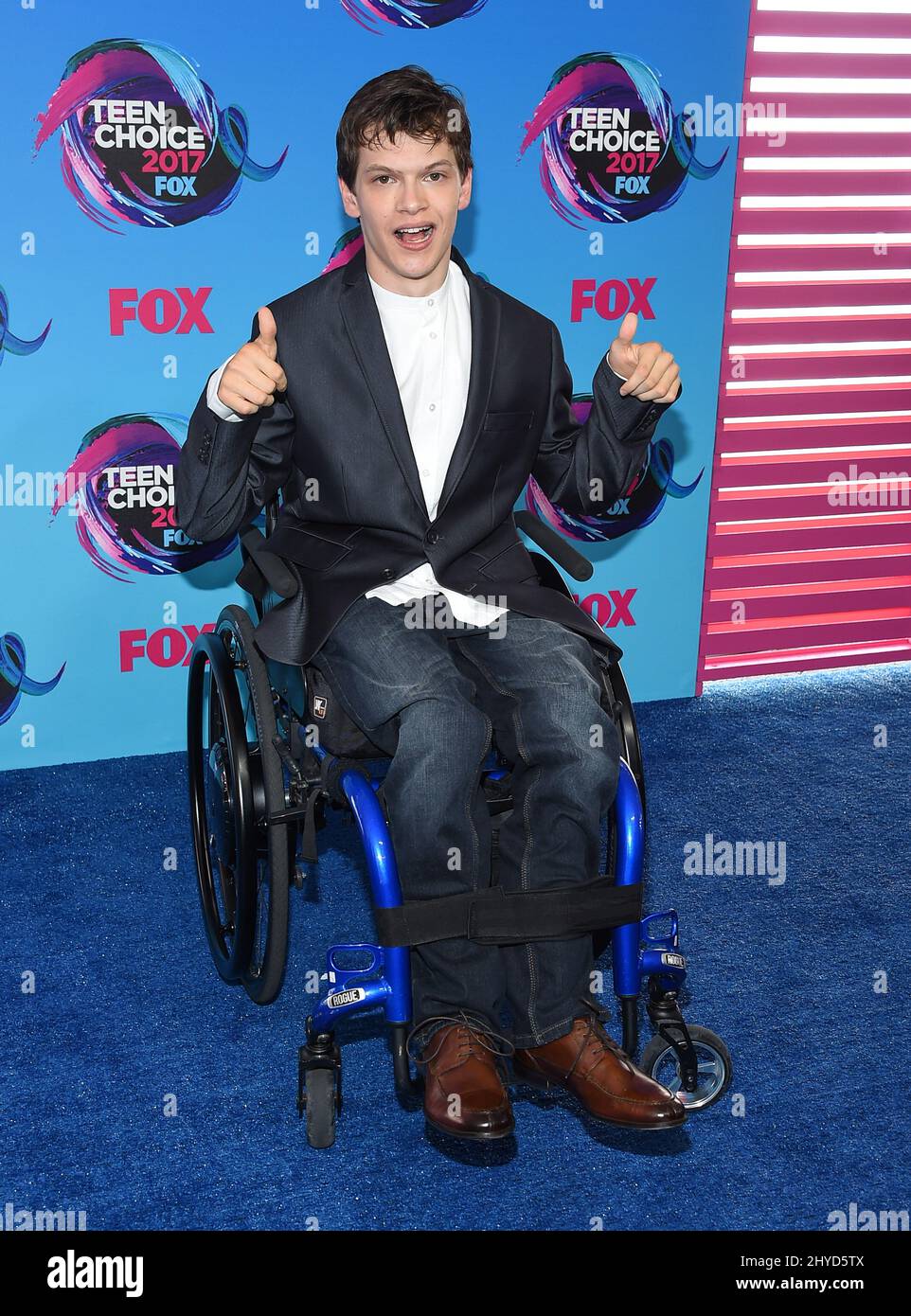 Micah Fowler attending the 2017 Teen Choice Awards held at The Galen ...
