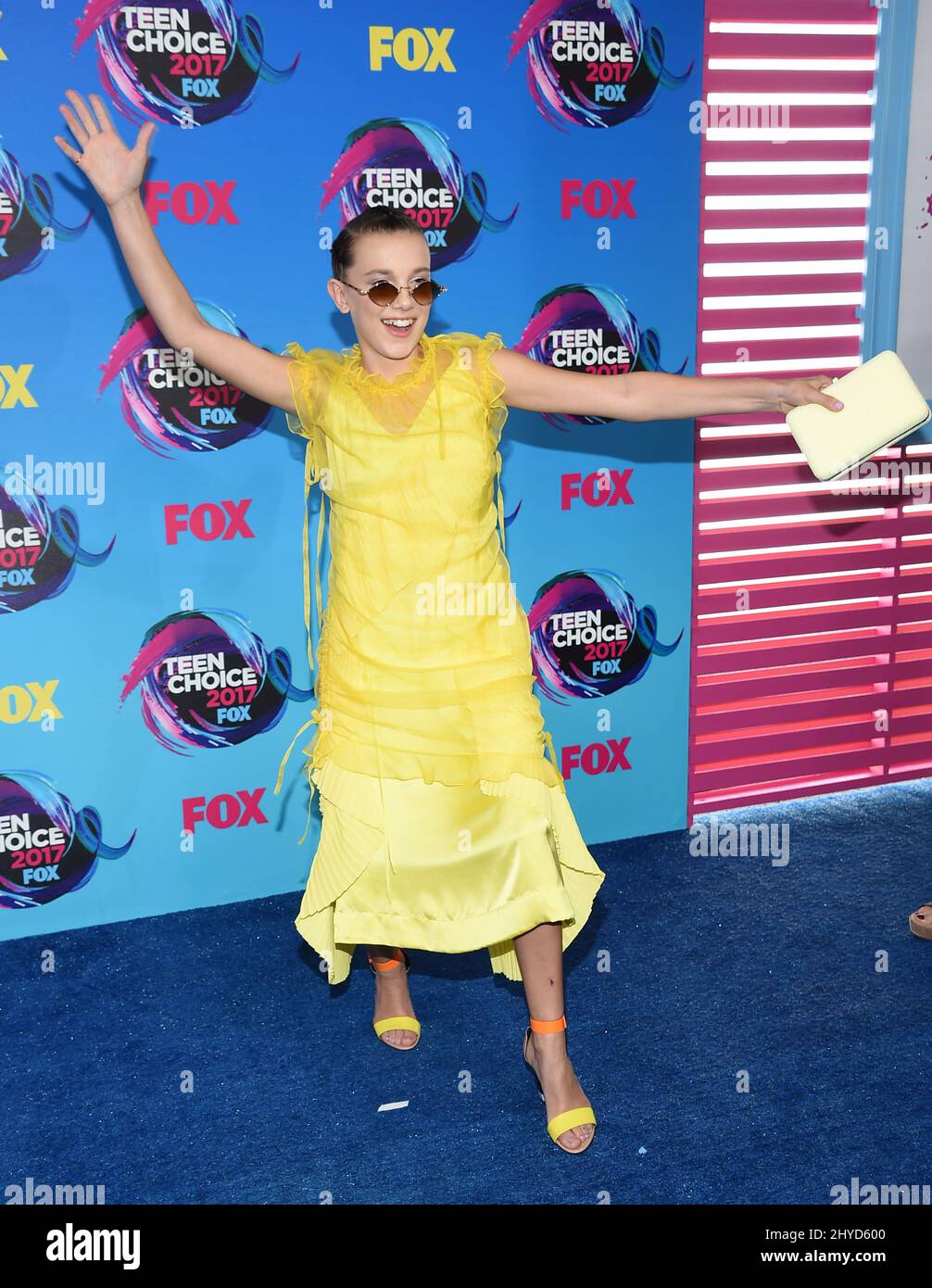 Millie Bobby Brown attending the 2017 Teen Choice Awards held at The ...