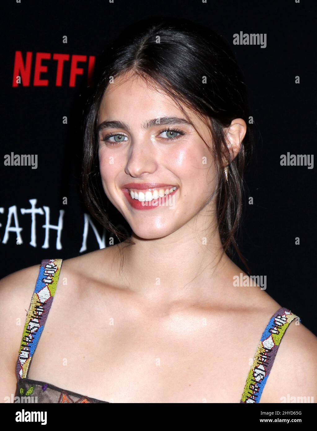 Margaret Qualley attending the 'Death Note' premiere held at AMC Loews ...