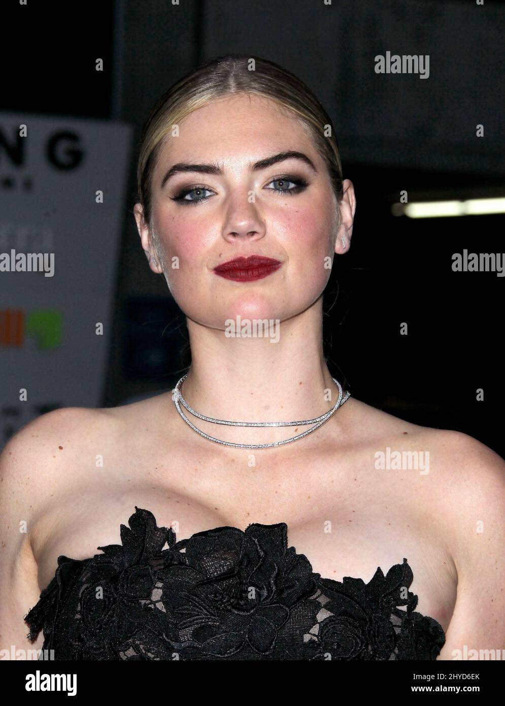 Kate Upton attending the premiere of The Layover in Los Angeles ...