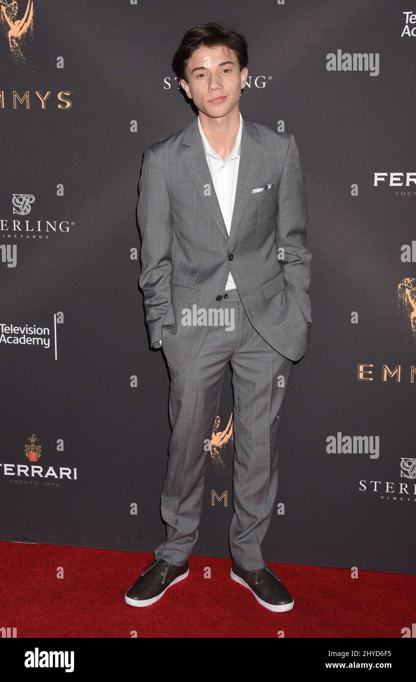 Anthony Tupel attending the premiere of The Layover in Los Angeles ...