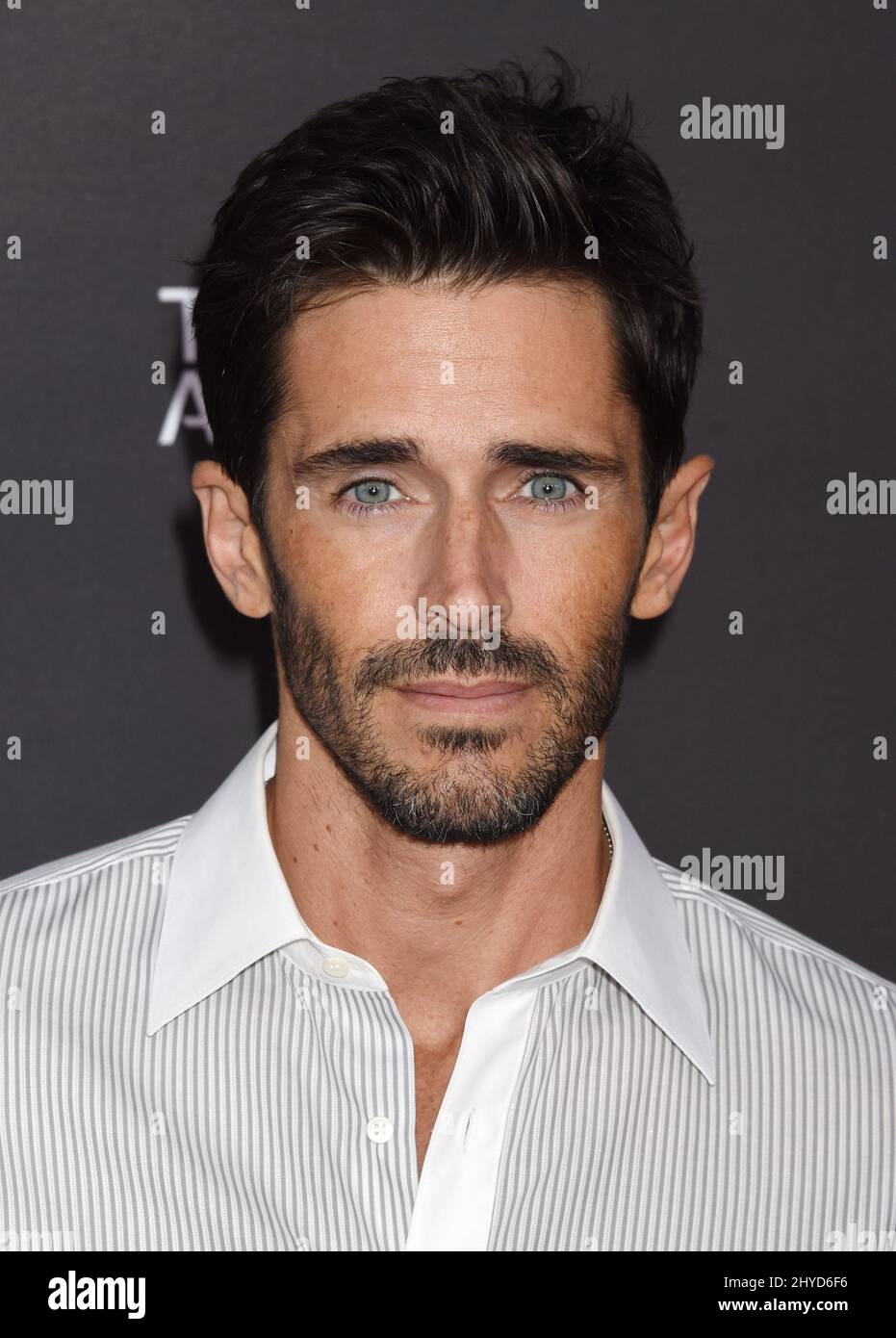 Brandon Beemer attending the premiere of The Layover in Los Angeles ...