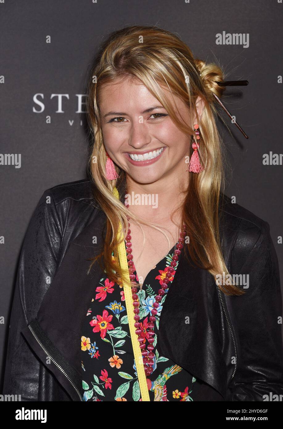 Diandra Newlin attending the premiere of The Layover in Los Angeles ...