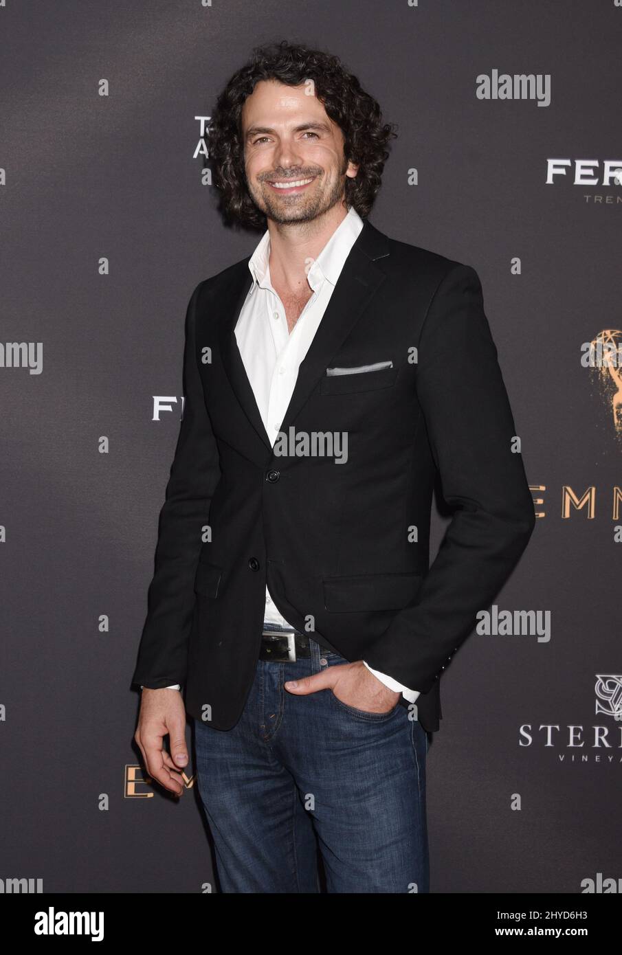 Daniel Hall attending the premiere of The Layover in Los Angeles ...