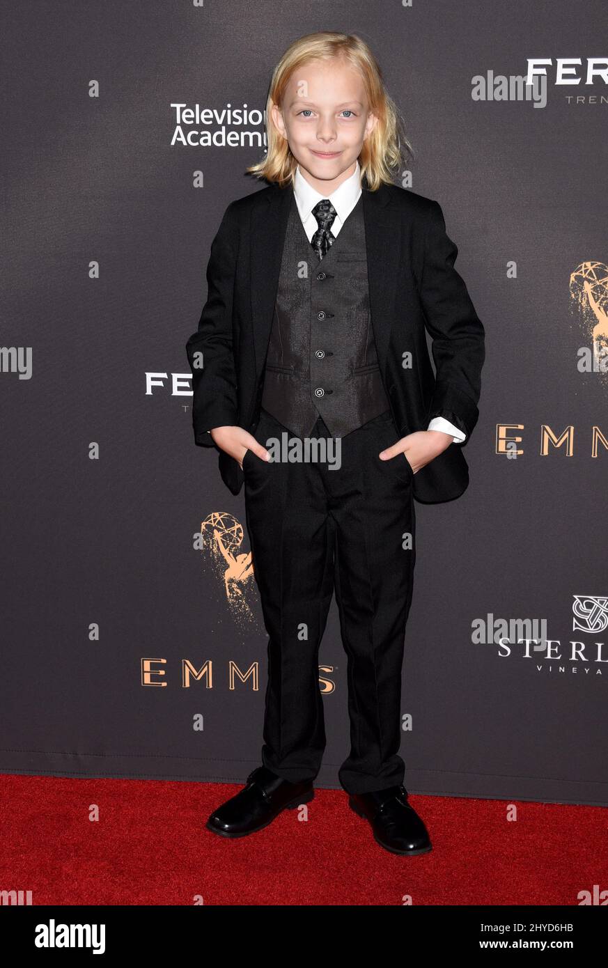 Christian Ganiere attending the premiere of The Layover in Los Angeles ...