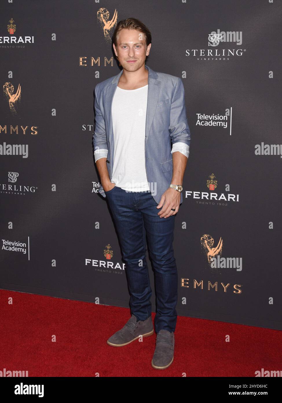 Eric Nelsen attending the premiere of The Layover in Los Angeles ...