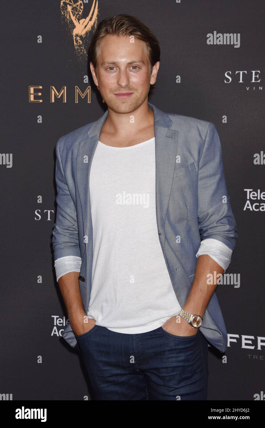 Eric Nelsen attending the premiere of The Layover in Los Angeles ...