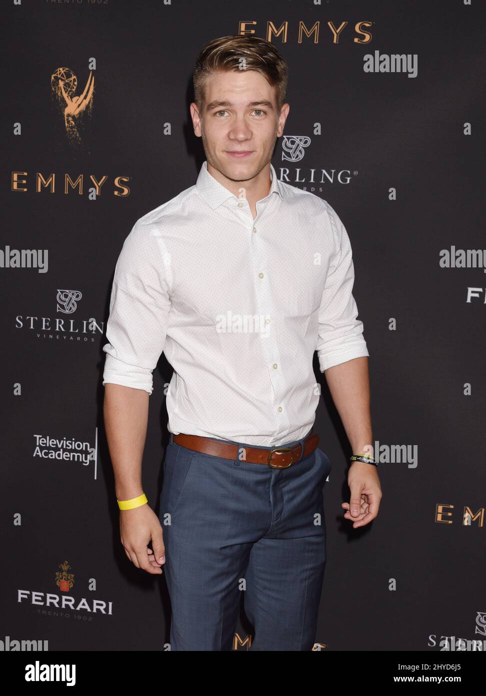 Lucas Adams attending the premiere of The Layover in Los Angeles ...