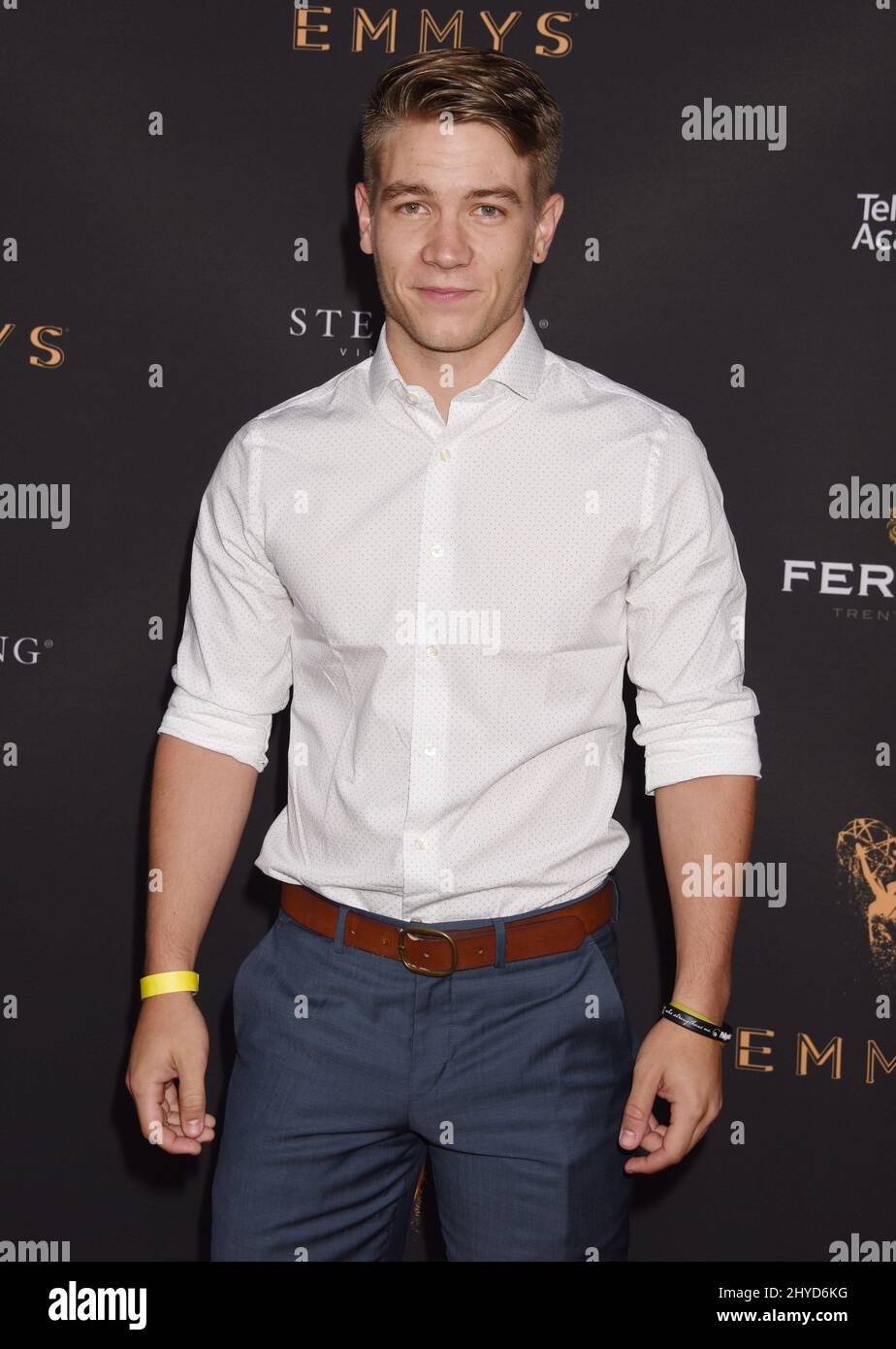 Lucas Adams attending the premiere of The Layover in Los Angeles ...