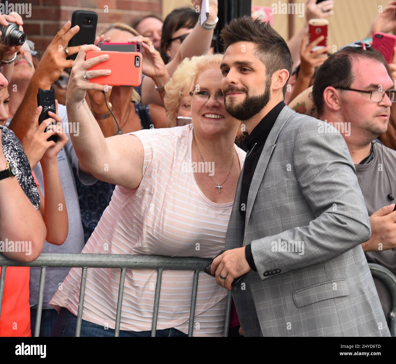 Thomas Rhett attending the 11th Annual ACM Music Awards, held at the ...