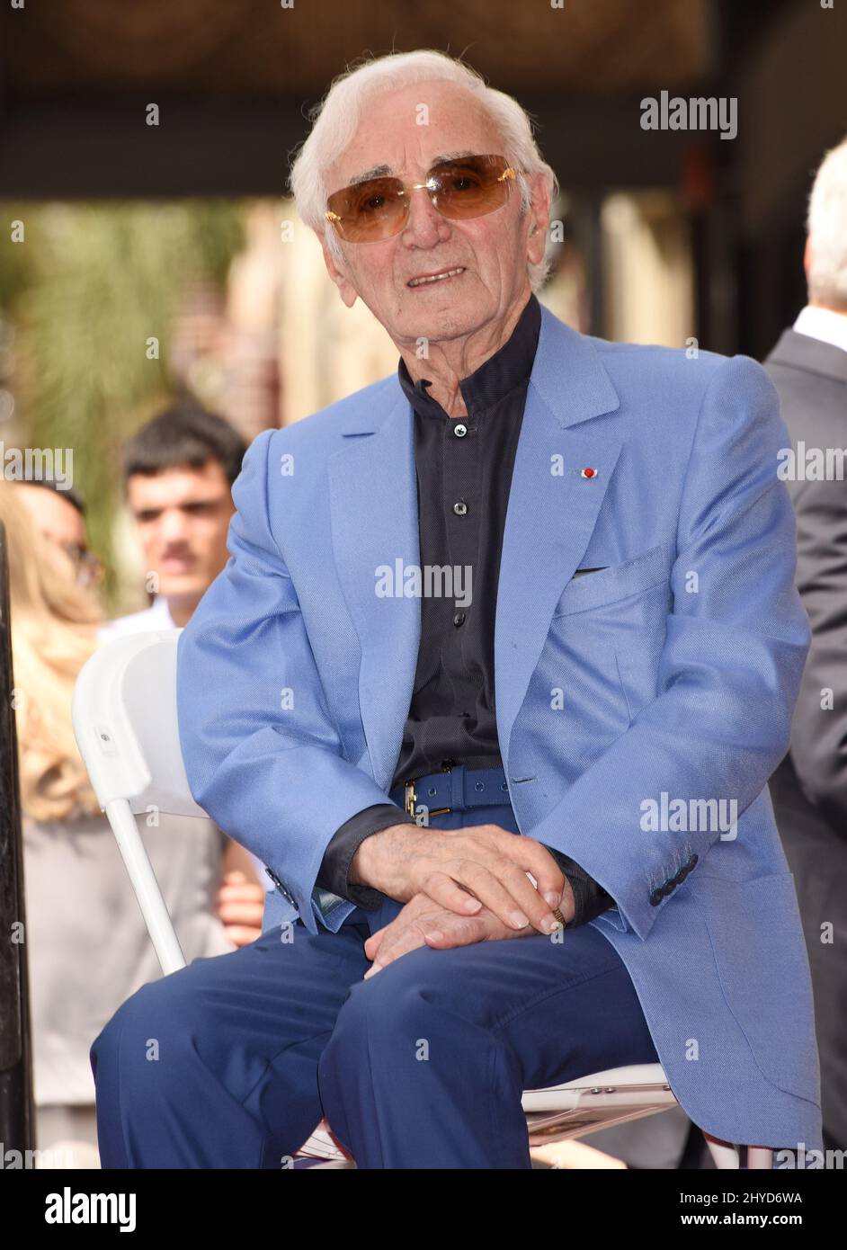 Charles Aznavour as Charles Aznavour is honored with a Star on the ...