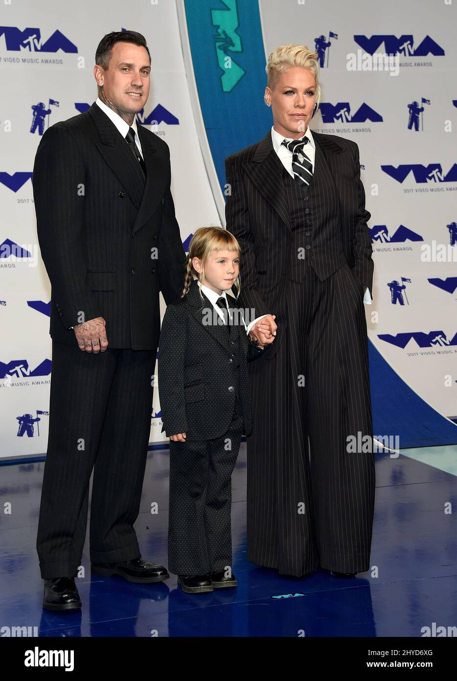 Carey Hart, Pink and Willow Sage Hart attending the MTV Video Music ...