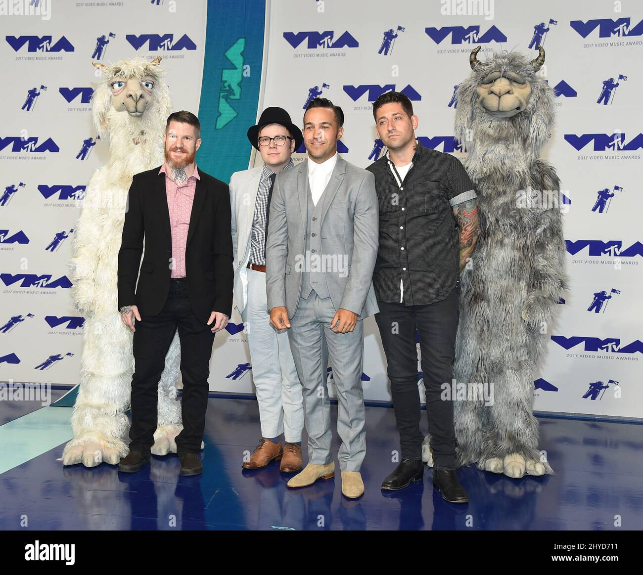 Fall Out Boy attending the MTV Video Music Awards 2017 held at The ...