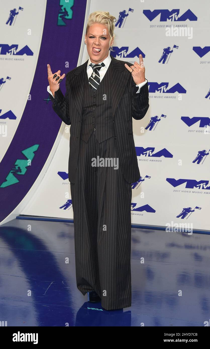 Pink attending the MTV Video Music Awards 2017 held at The Forum in Los ...