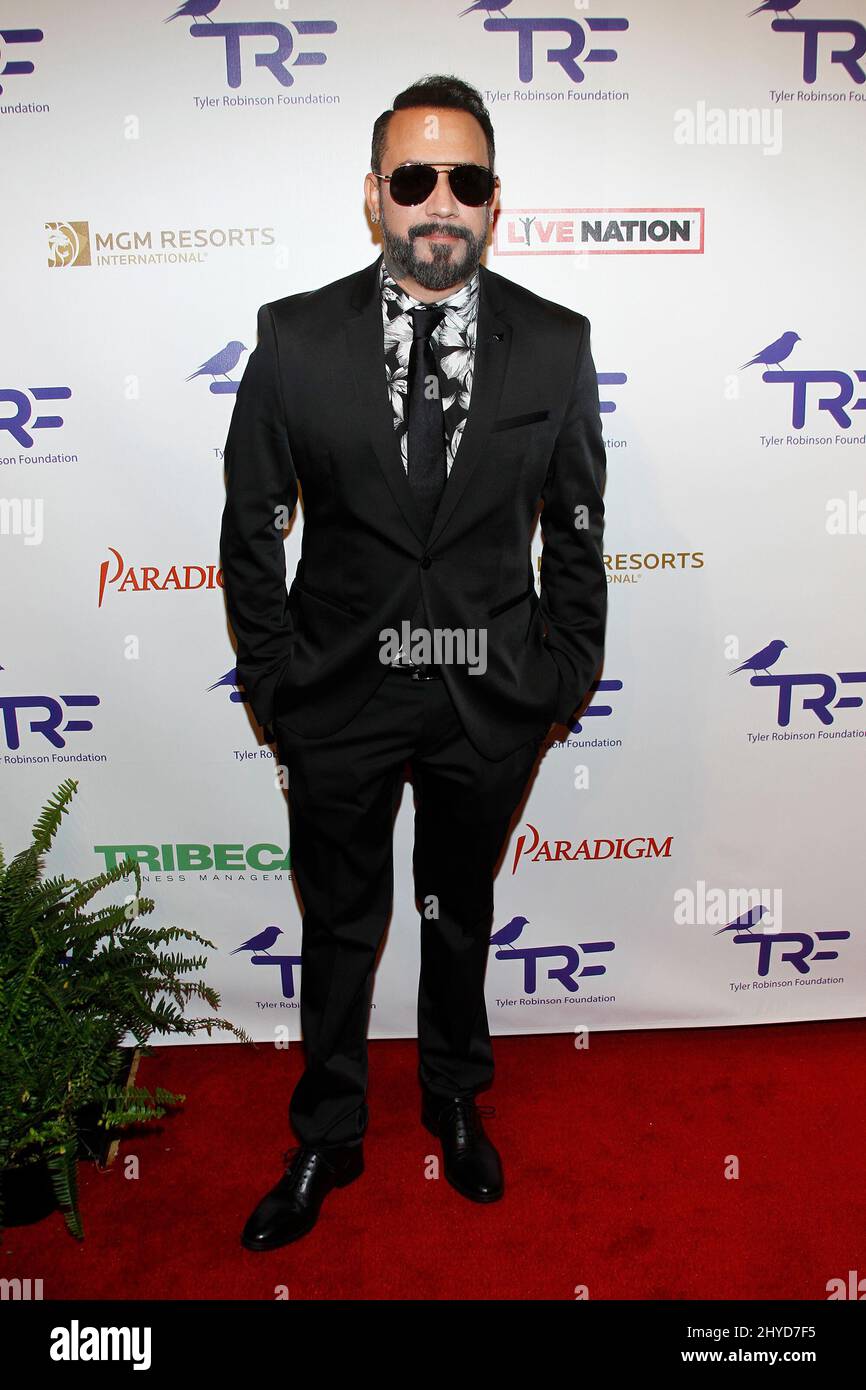 AJ McLean arriving for The 4th Annual Believer Gala for The Tyler ...