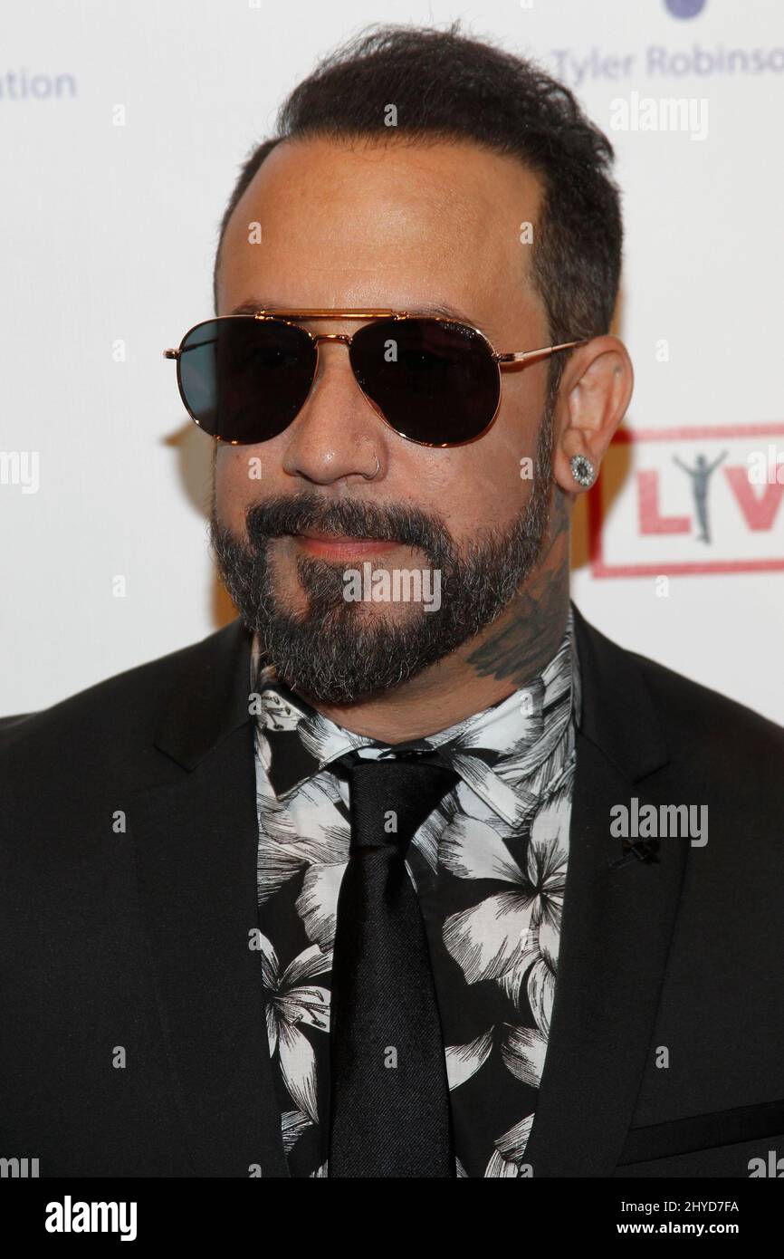 AJ McLean arriving for The 4th Annual Believer Gala for The Tyler ...