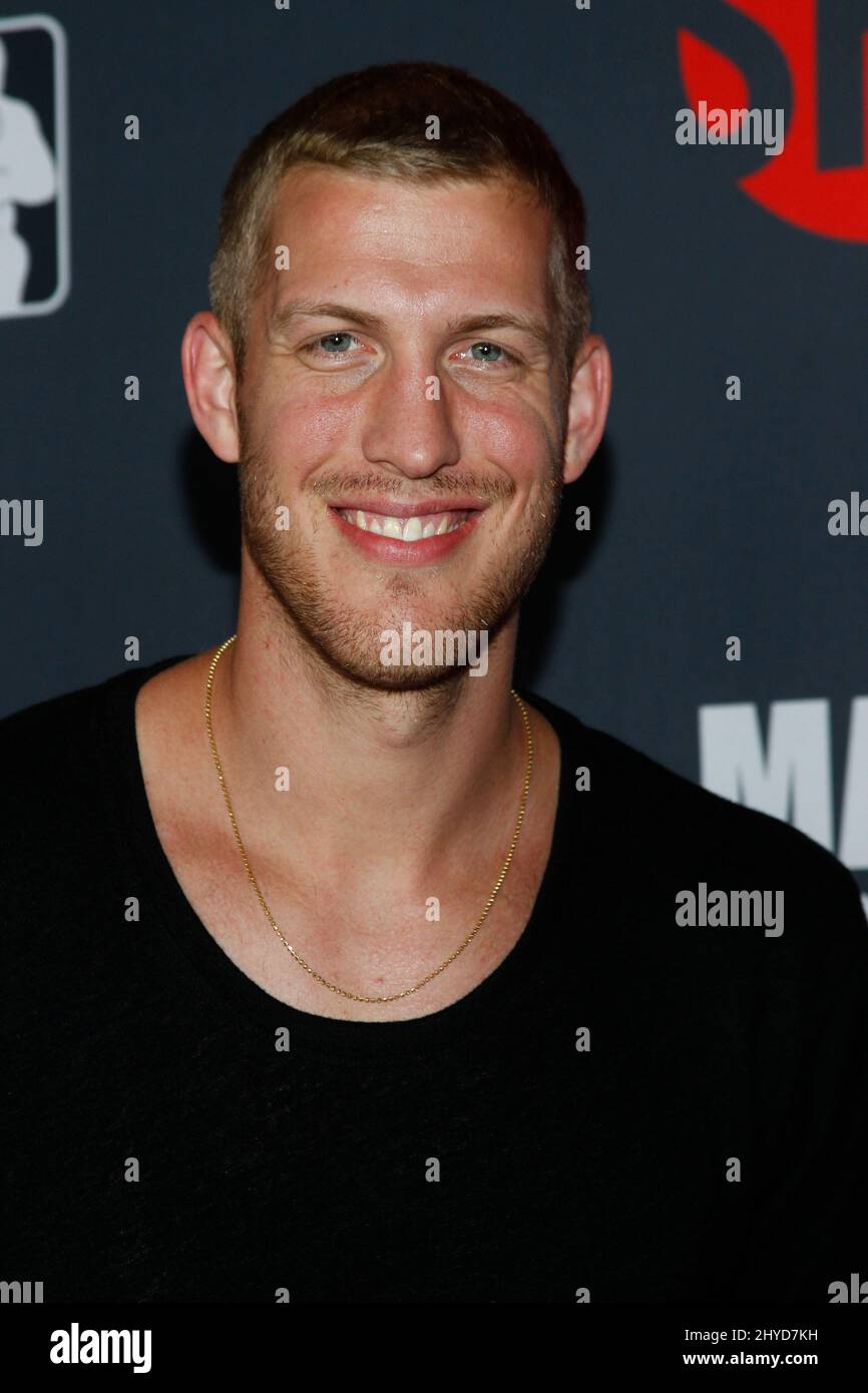 Mason Plumlee arriving for Showtime's Mayweather vs. McGregor Pre-Event ...