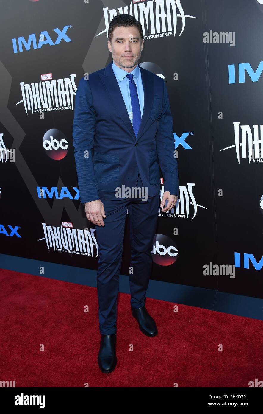 Anson Mount attends the Marvel's Inhumans - The First Chapter held at ...