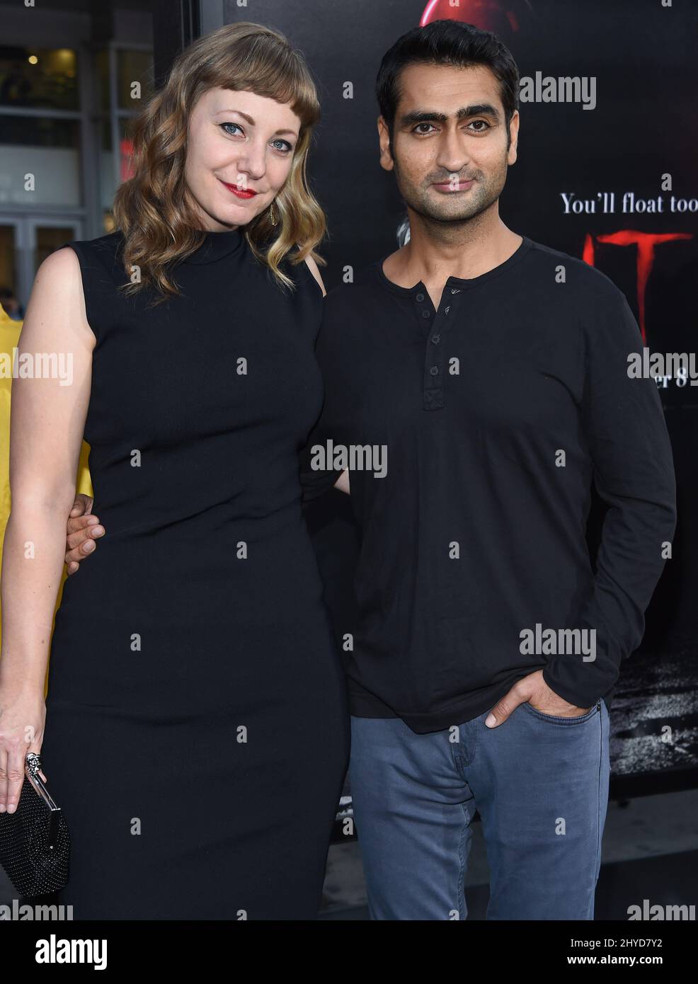 Kumail Nanjiani and Emily Gordon attending the It world premiere held ...