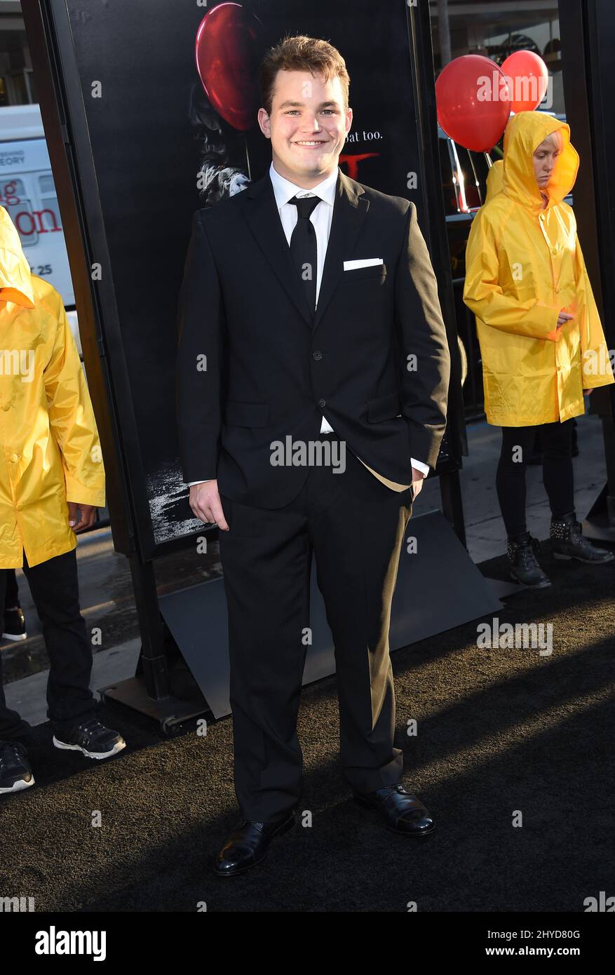 Jake Sim attending the It world premiere held at the TCL Chinese ...