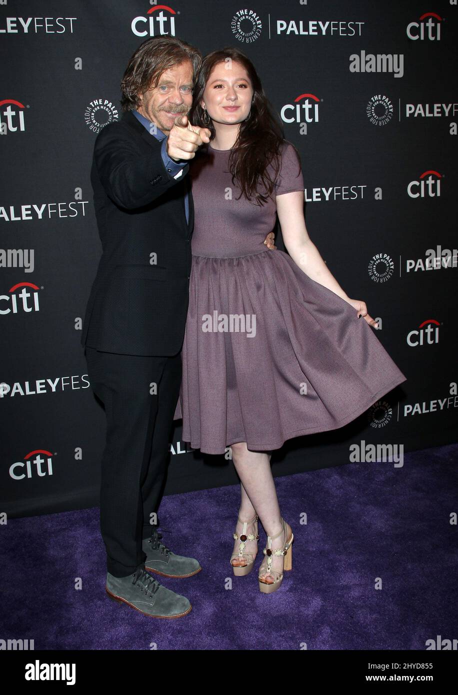 William H. Macy and Emma Kenney attending the11th Annual PaleyFest Fall ...