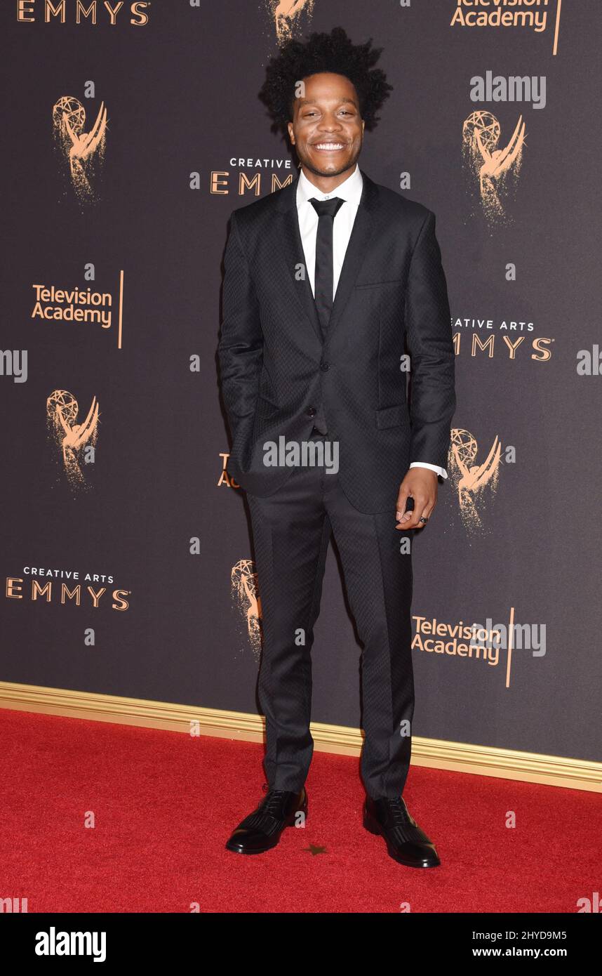 Jermaine Fowler arriving for the 2017 Creative Arts Emmys Day 2 held at ...