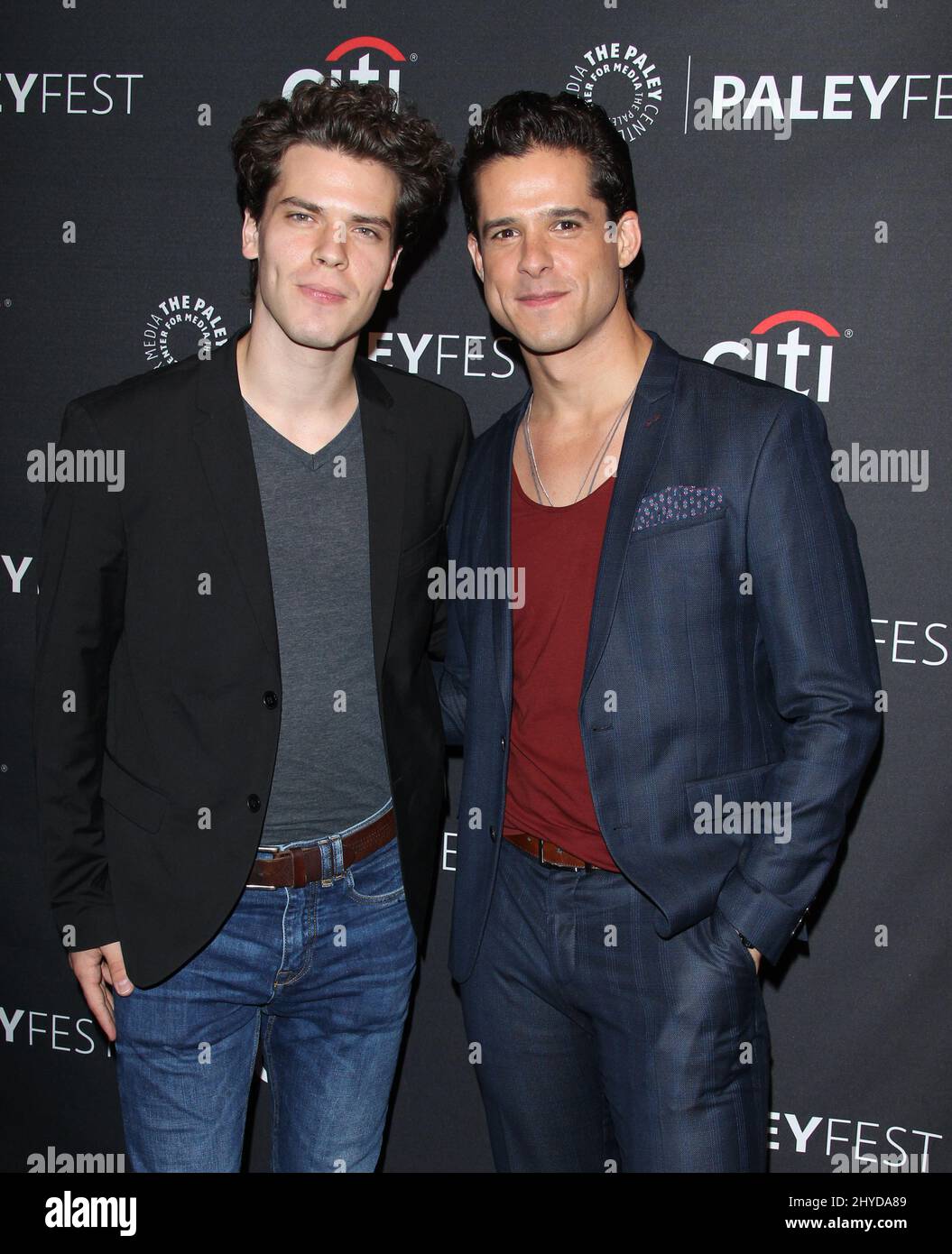 Gus Halper and Miles Gaston Villanueva attending the 'Law & Order True ...