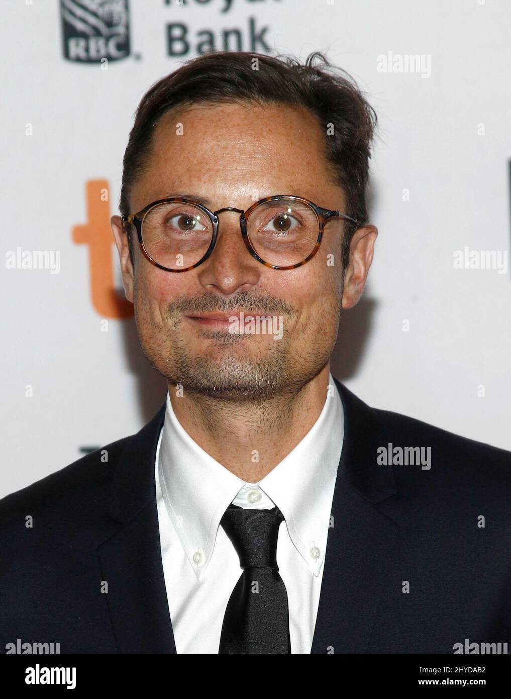 Michael Noer arriving at the "Papillon" premiere at the 2017 Toronto ...