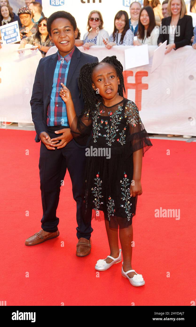Serenity Brown and Issac Brown attends the "Kings" premiere at the 2017 ...