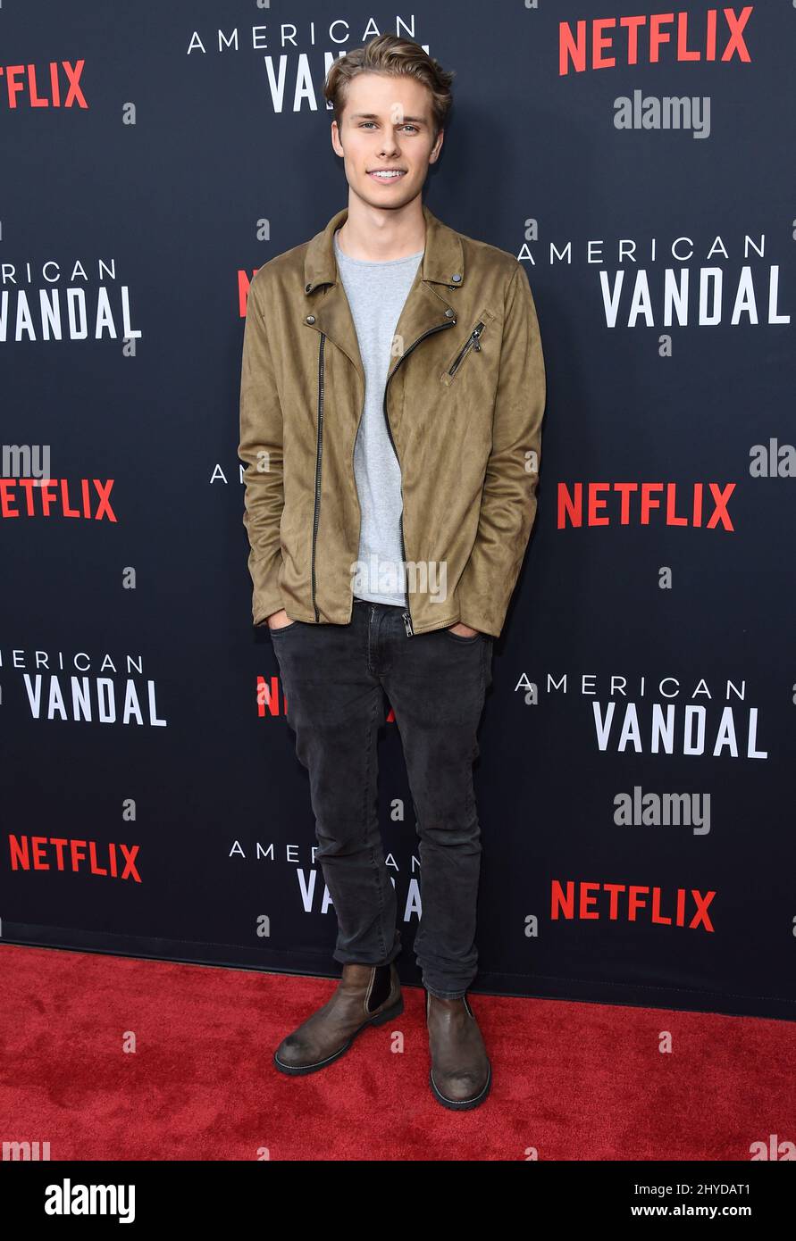 Logan Shroyer attending the screening of 'American Vandal' in Los ...