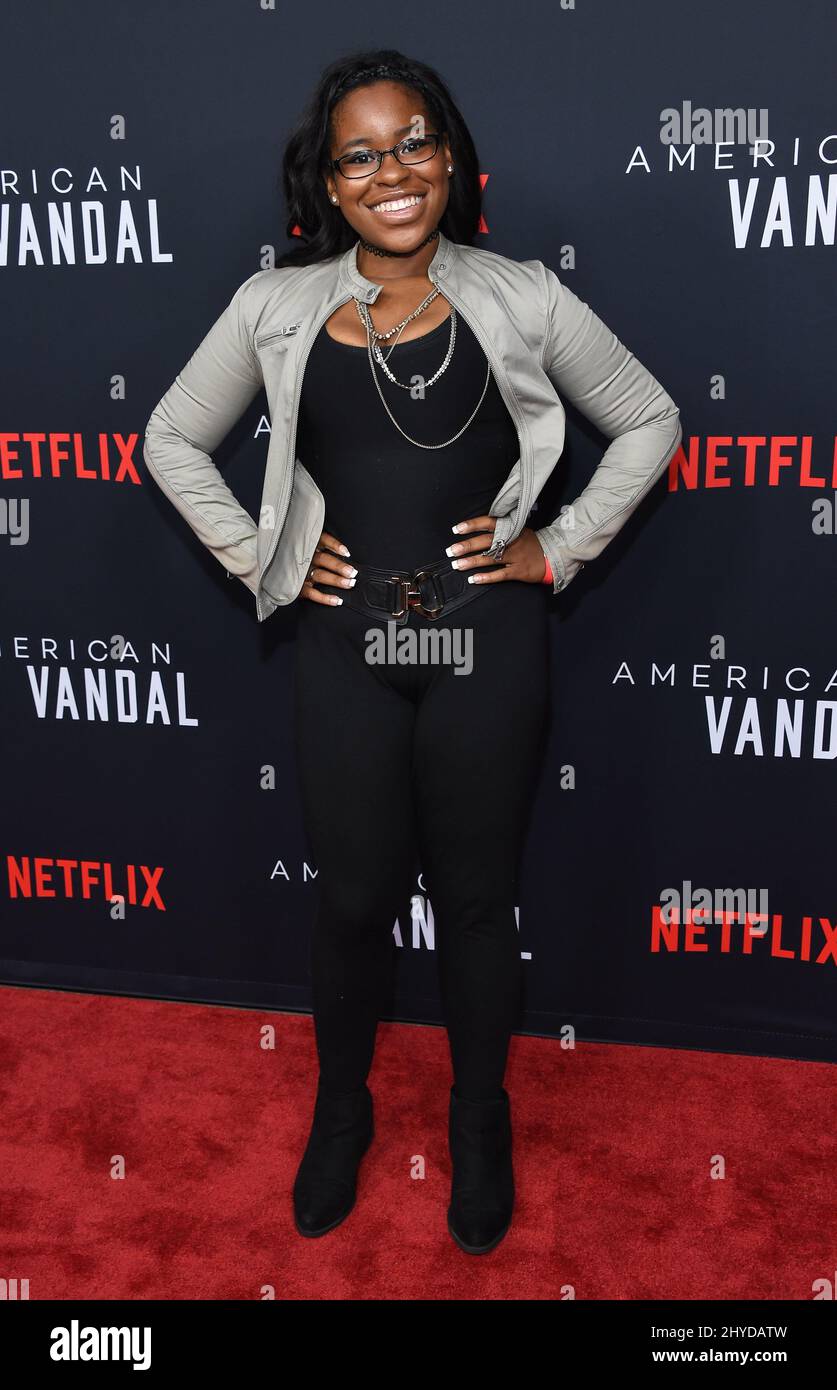Carla Jeffery attending the screening of 'American Vandal' in Los ...