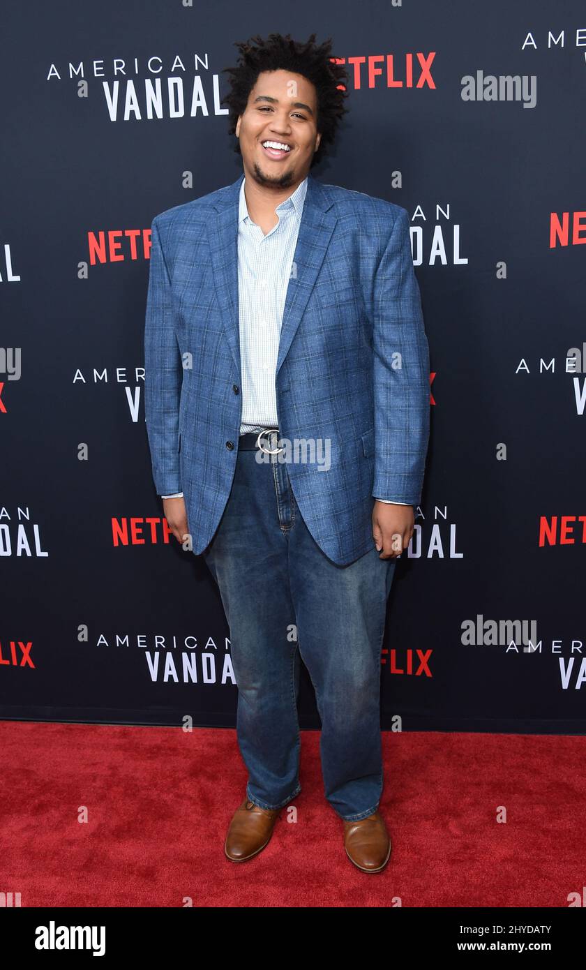 Lou Wilson attending the screening of 'American Vandal' in Los Angeles ...