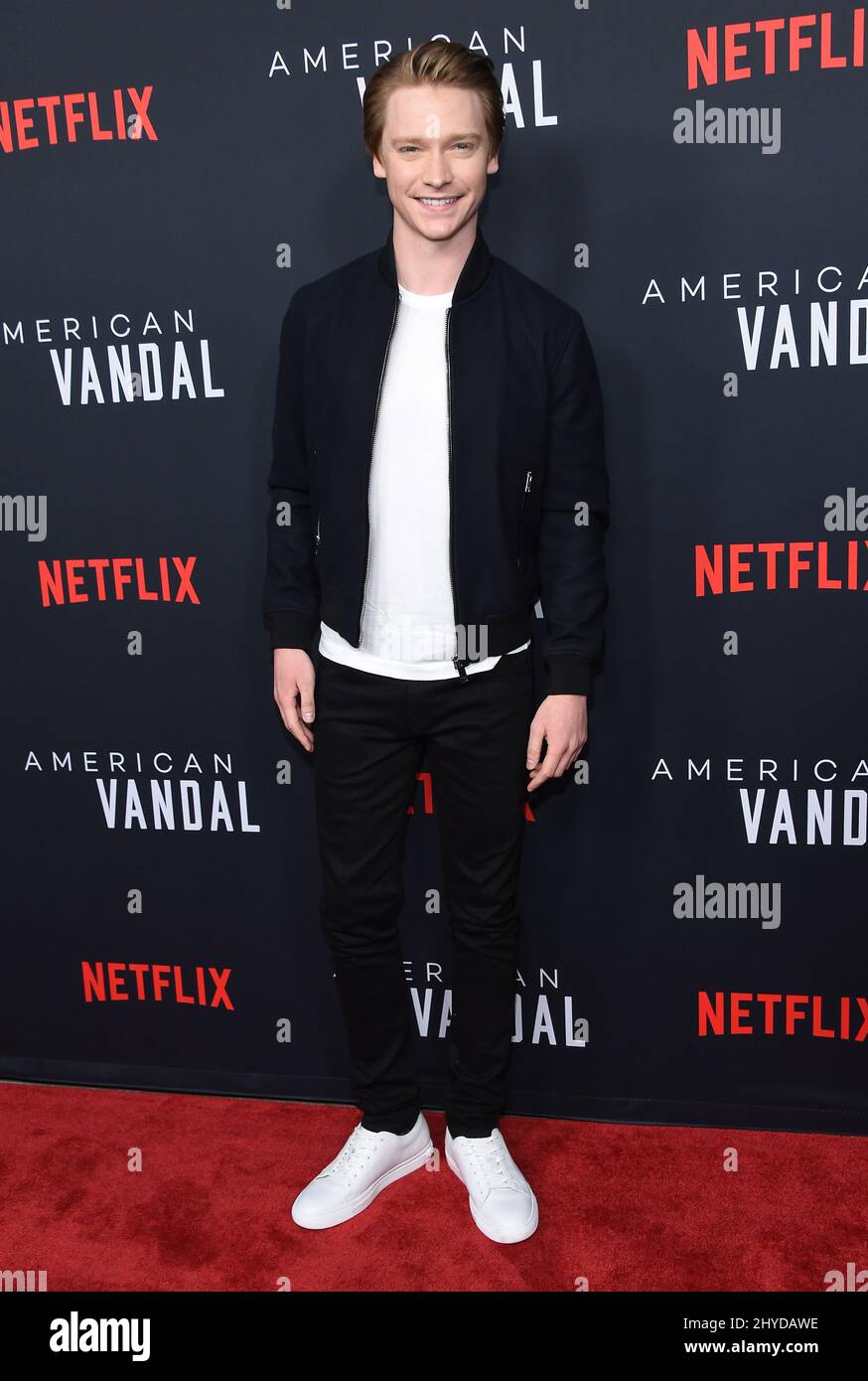 Calum Worthy attending the screening of 'American Vandal' in Los ...