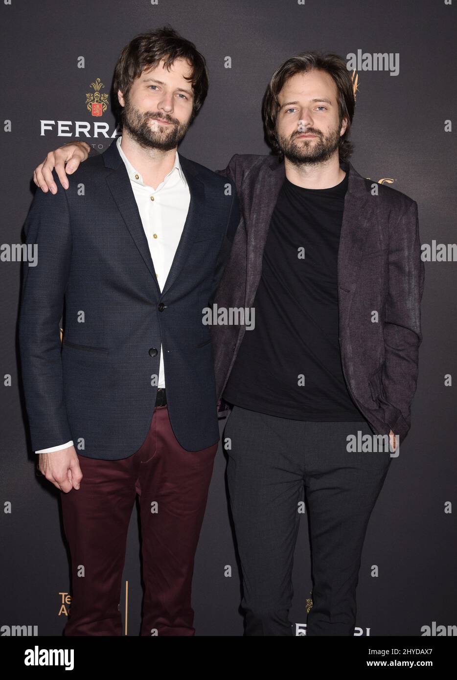 Ross Duffer and Matt Duffer attending the 69th Emmy Awards Nominated ...