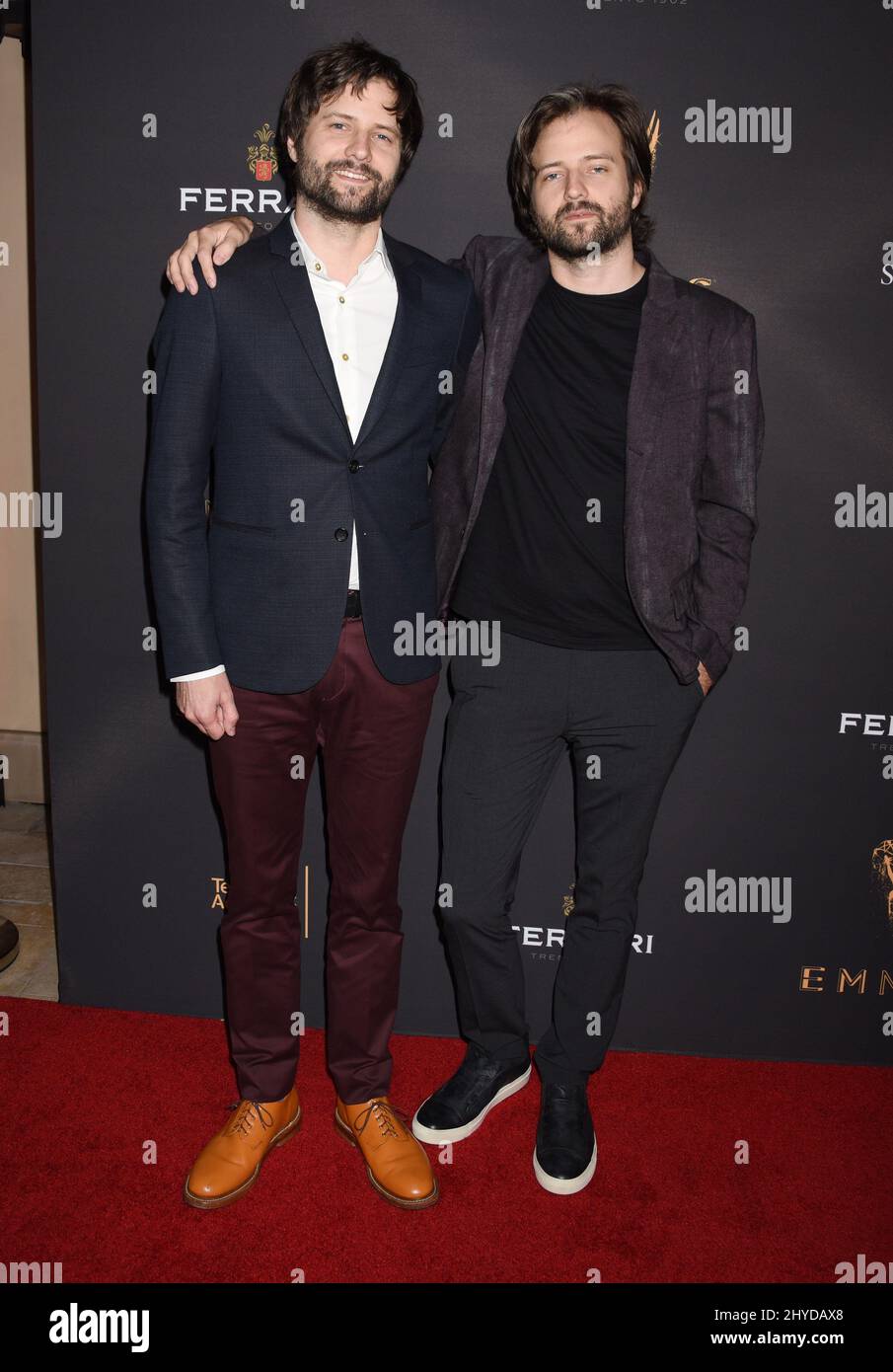 Ross Duffer and Matt Duffer attending the 69th Emmy Awards Nominated ...