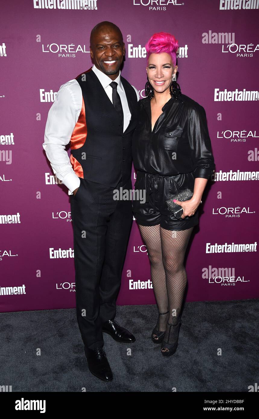 Terry Crews and Rebecca King-Crews attending the Entertainment Weekly ...