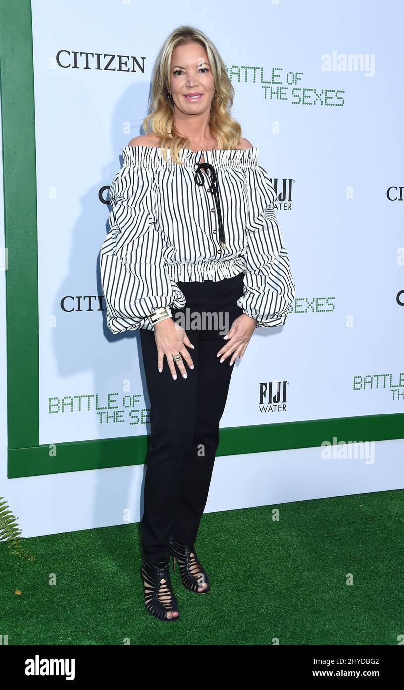 Jeanie Buss arriving for the "Battle of The Sexes" Los Angeles Premiere ...