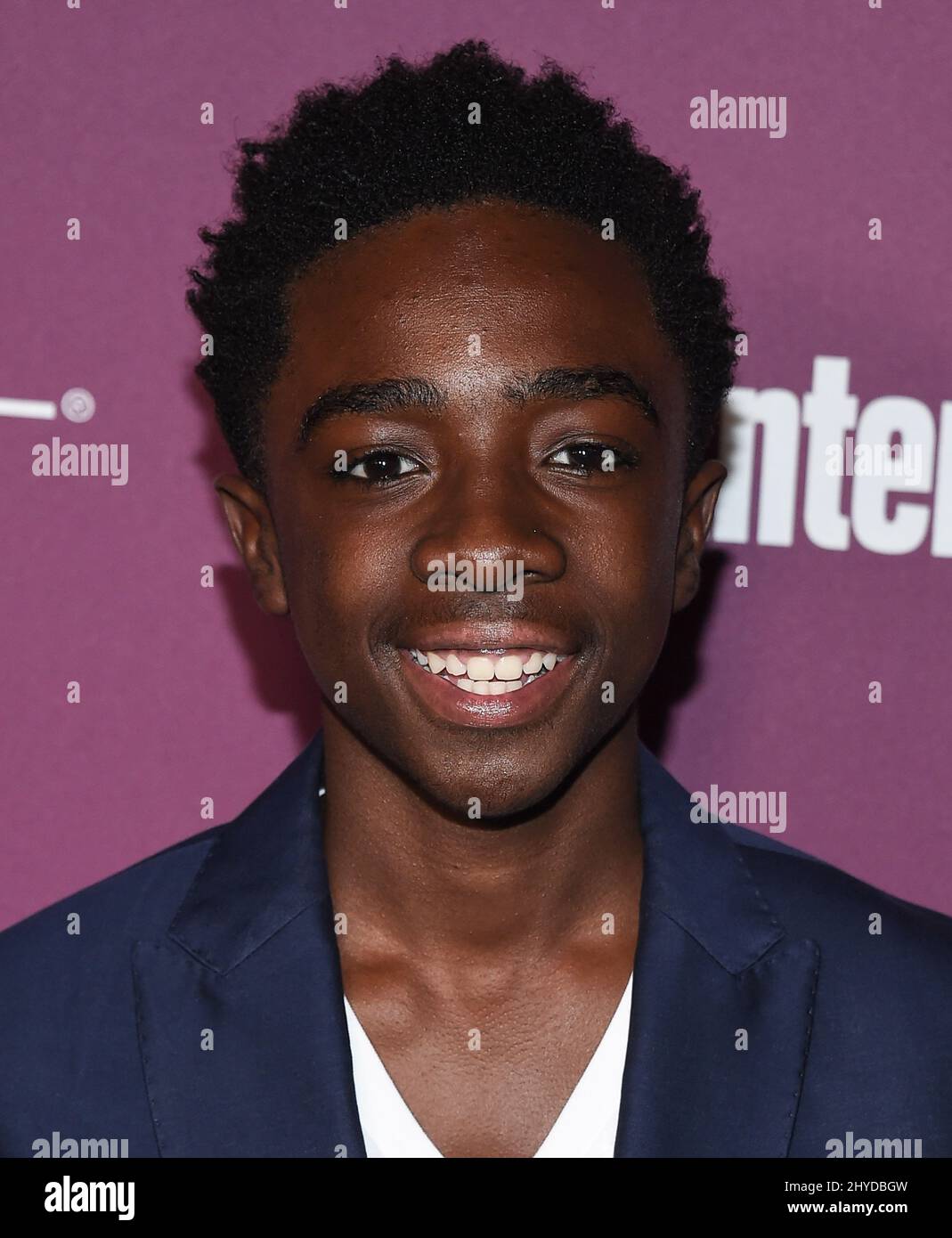 Caleb McLaughlin arriving for the Entertainment Weekly Pre-Emmy Party ...