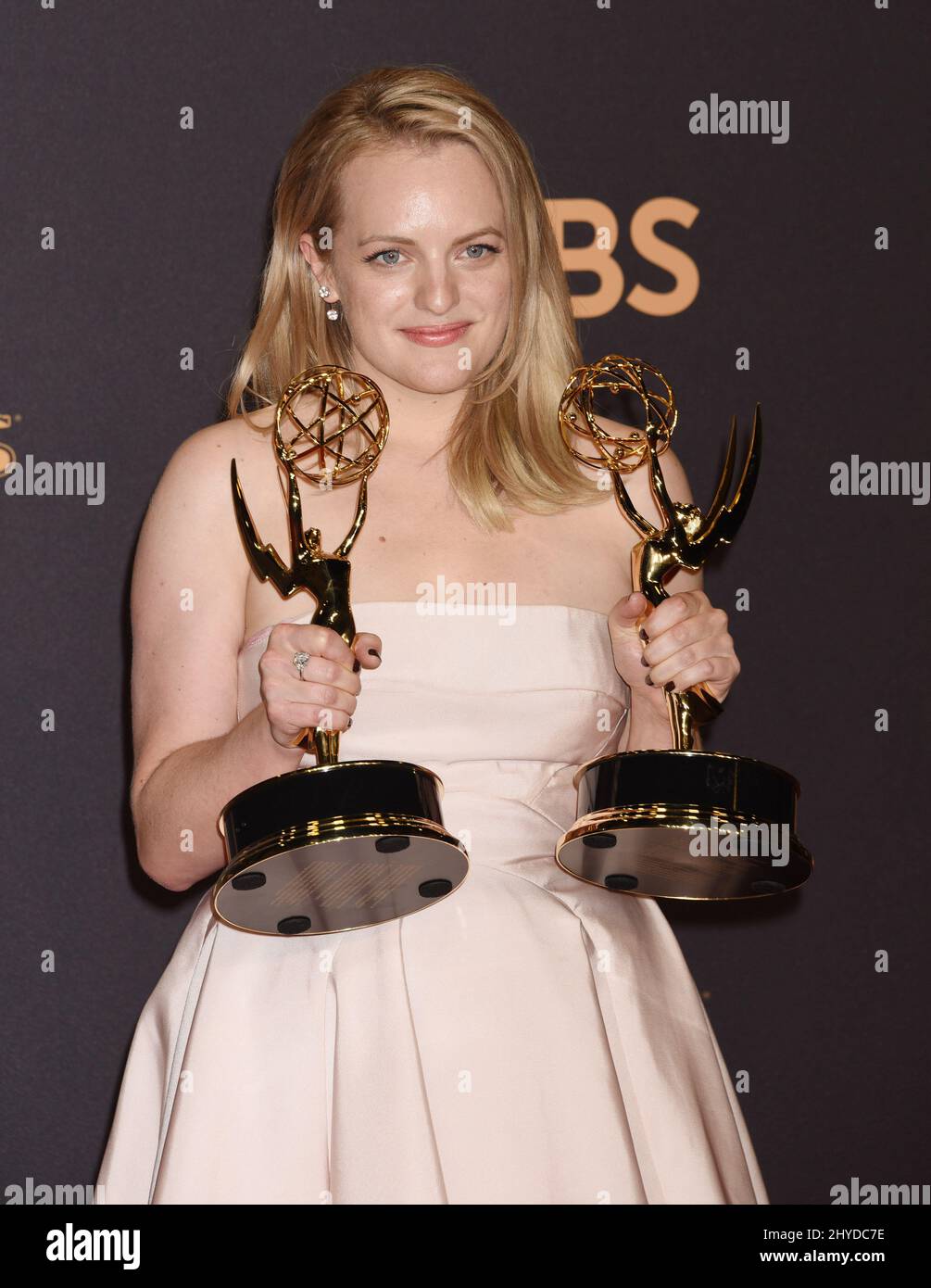Elizabeth Moss attending the 69th Emmy Awards - Press Room held at the ...