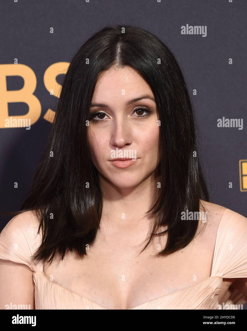Shannon Woodward arriving at the 69th Emmy Awards held at the Microsoft ...