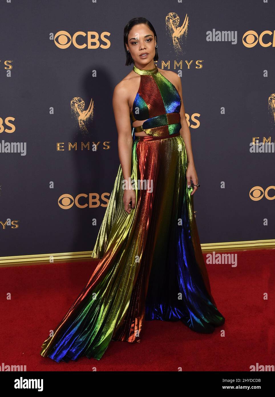 Tessa Thompson attending the 69th Emmy Awards held at the Microsoft ...