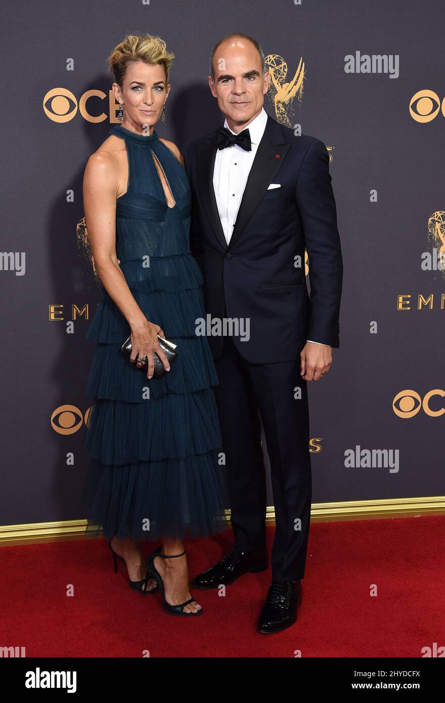 Michael Kelly and Karyn Kelly attending the 69th Emmy Awards held at ...