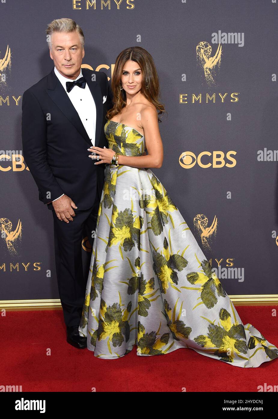 Alec Baldwin and Hilaria Baldwin attending the 69th Emmy Awards held at ...