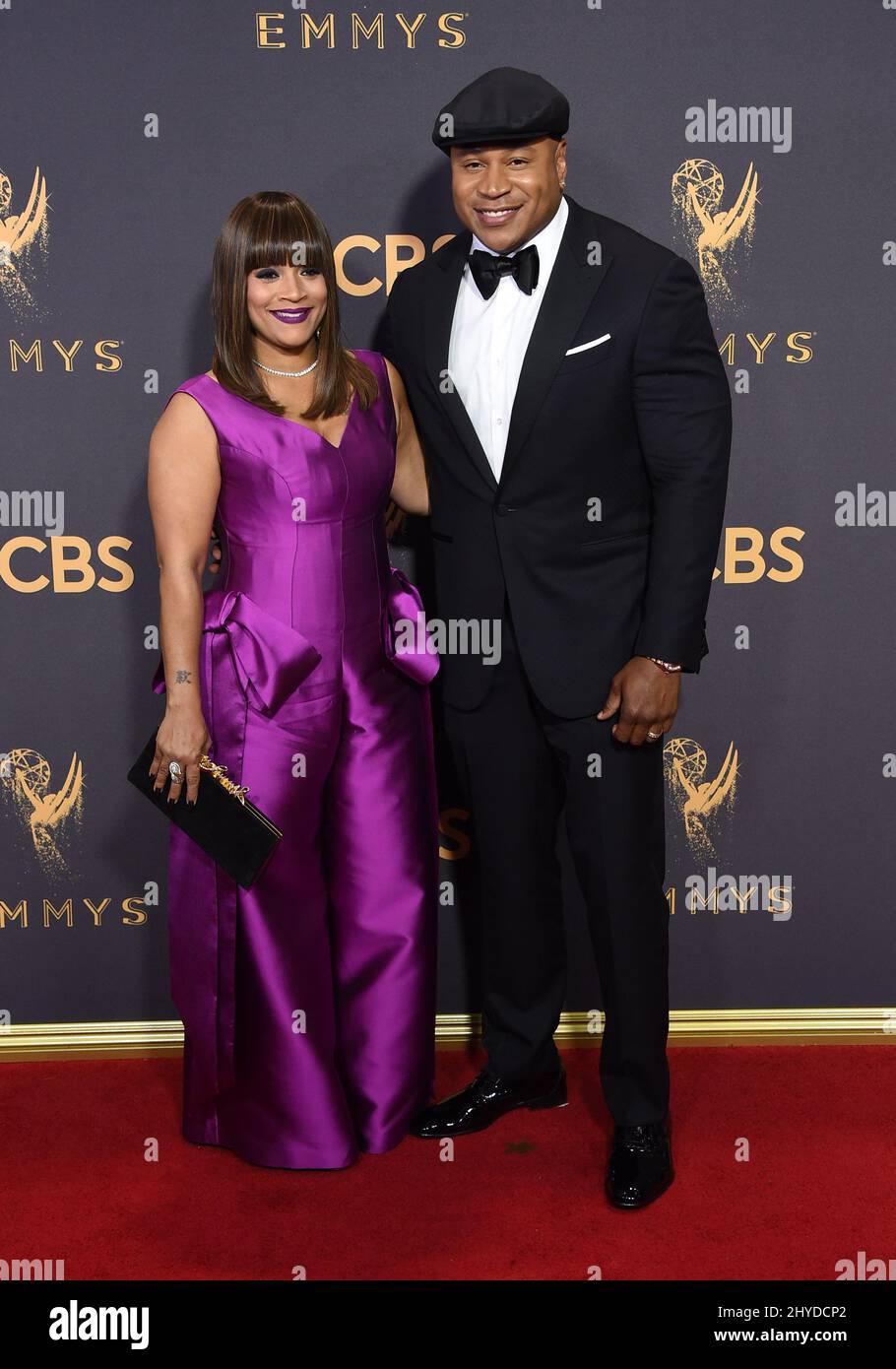LL Cool J and Simone Smith attending the 69th Emmy Awards held at the ...