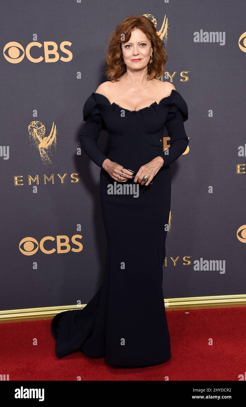Susan Sarandon attending the 69th Emmy Awards held at the Microsoft ...