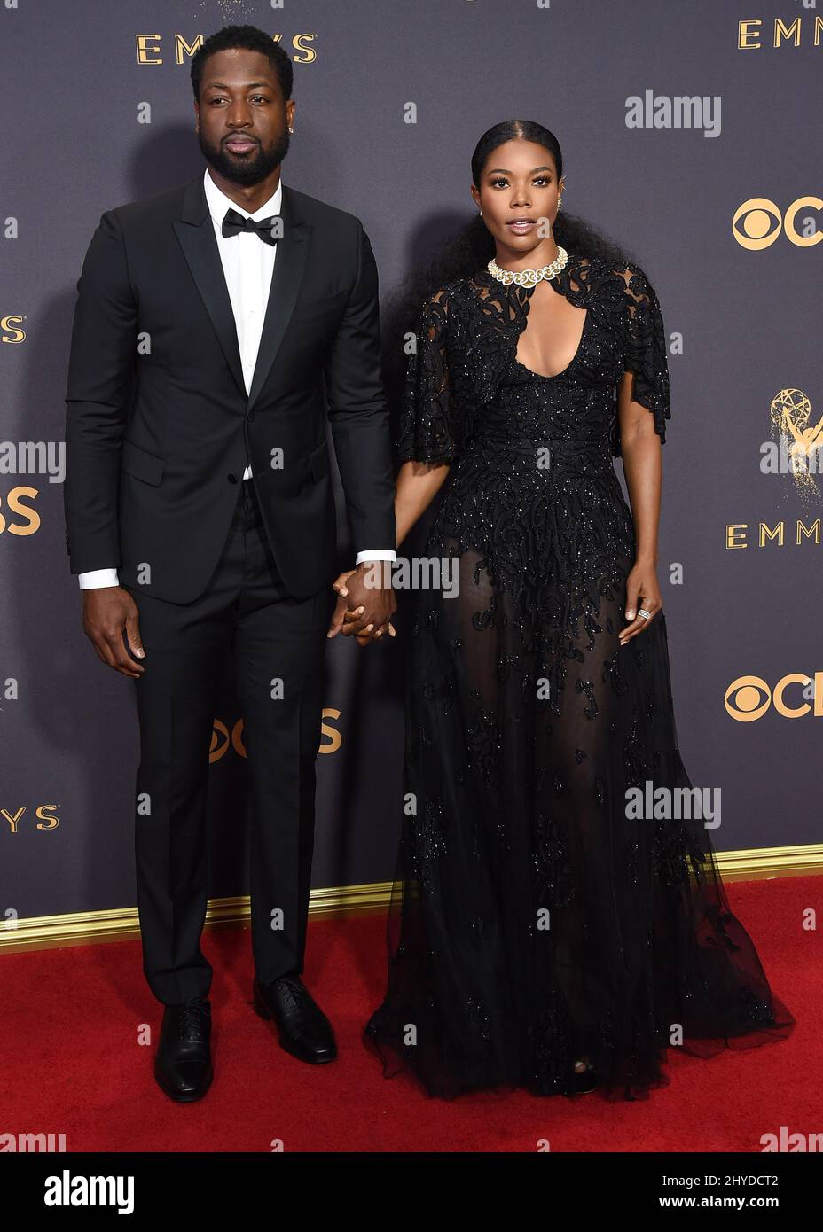 Gabrielle Union and Dwyane Wade attending the 69th Emmy Awards held at ...