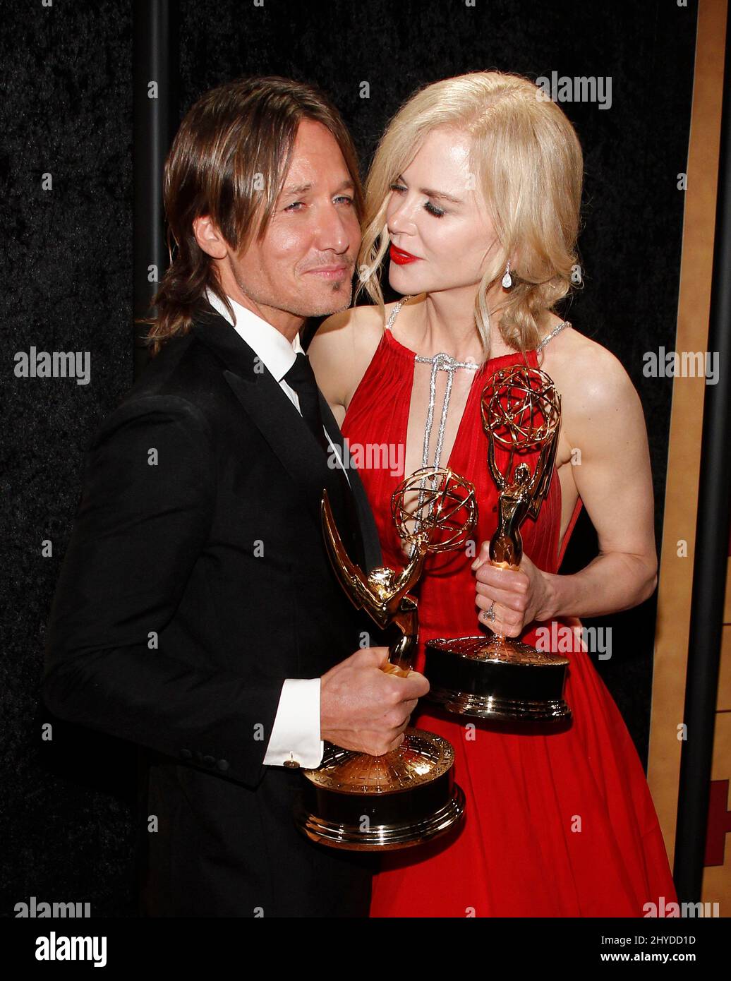 Keith Urban and Nicole Kidman attending the HBO Emmy after party held ...